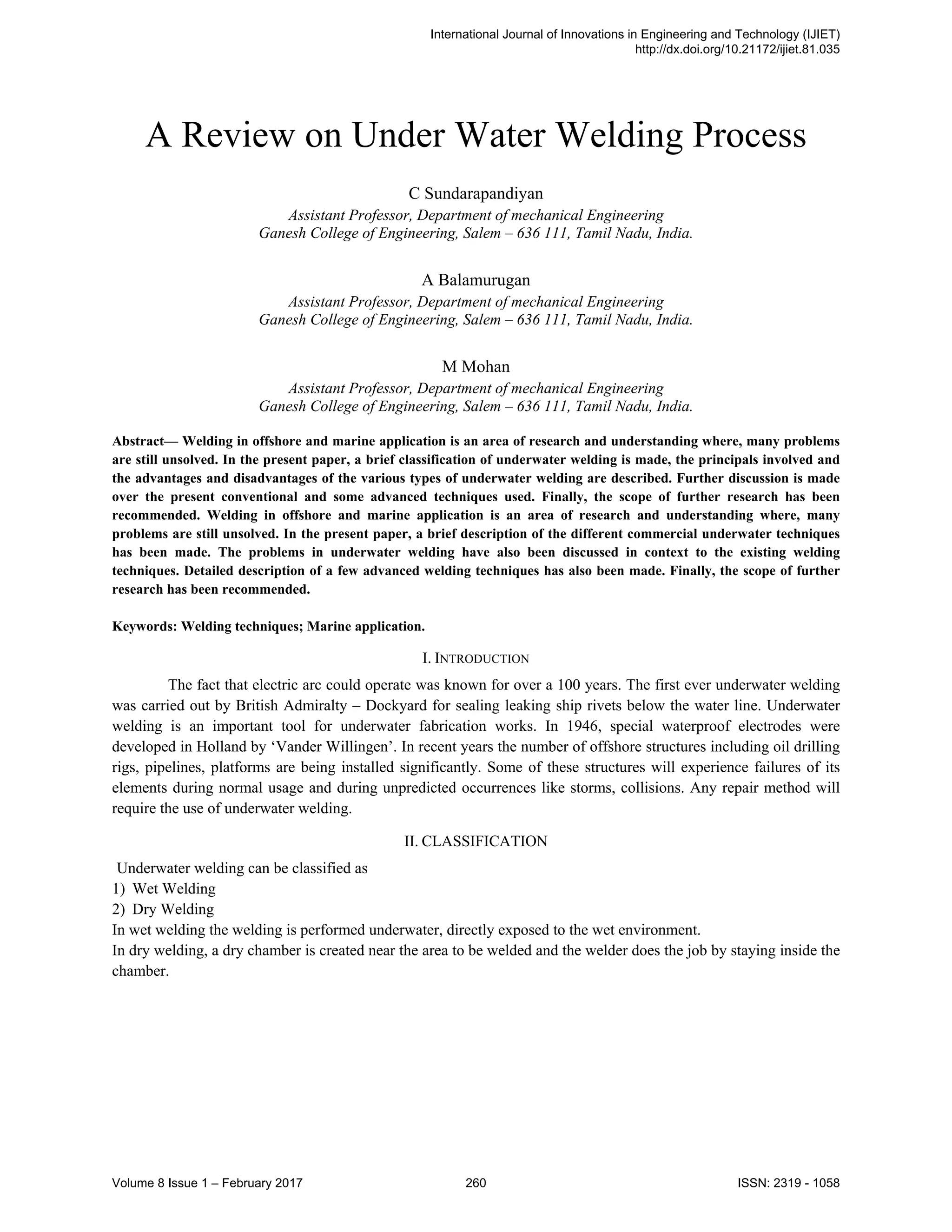 Welding Process for the training purposes | PDF
