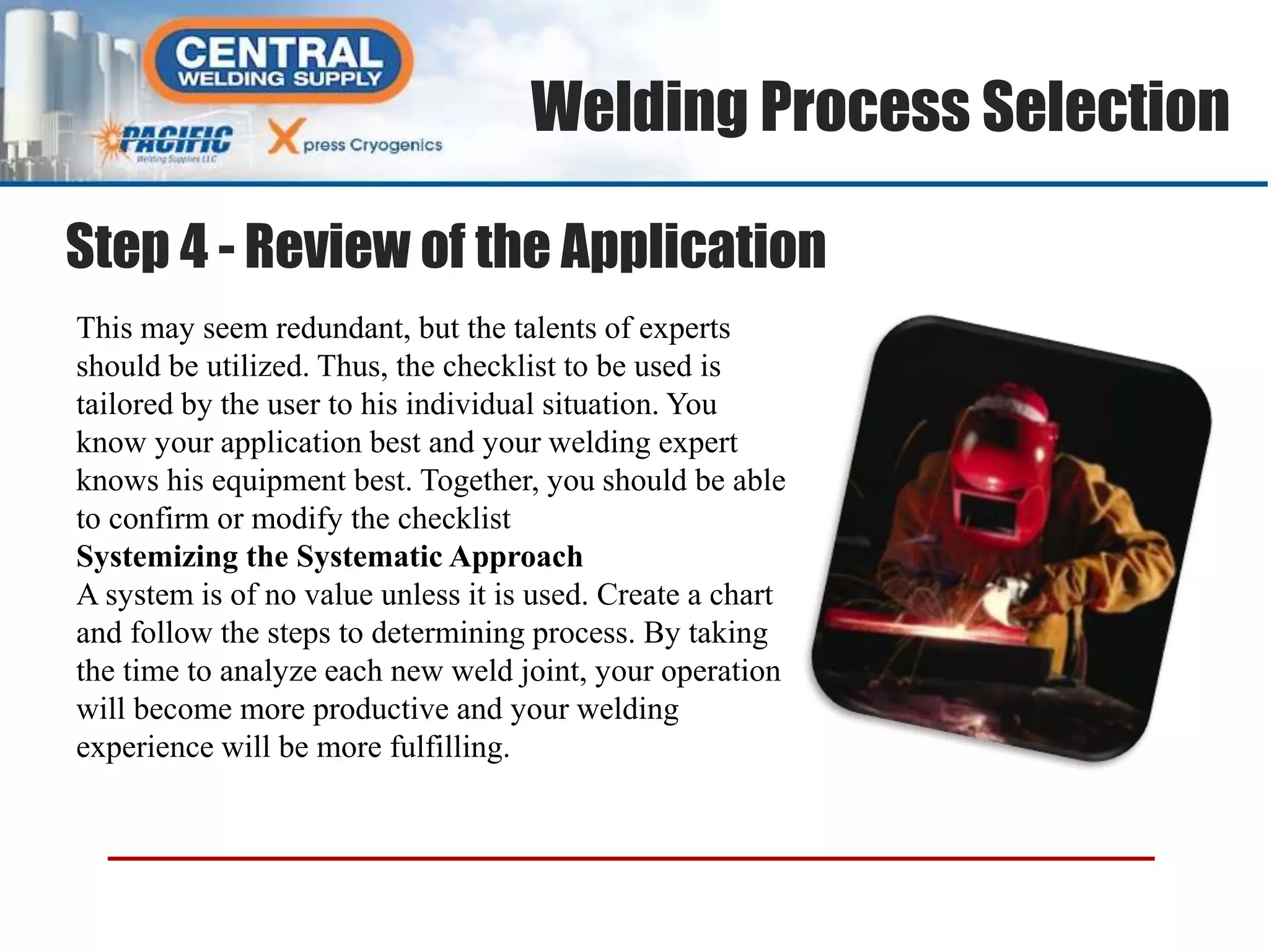 Welding Process Selection-DanBrown-03.ppt