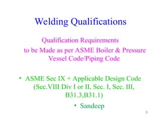 Welding_qualification_PPT.ppt , for inspection engineers | PPT