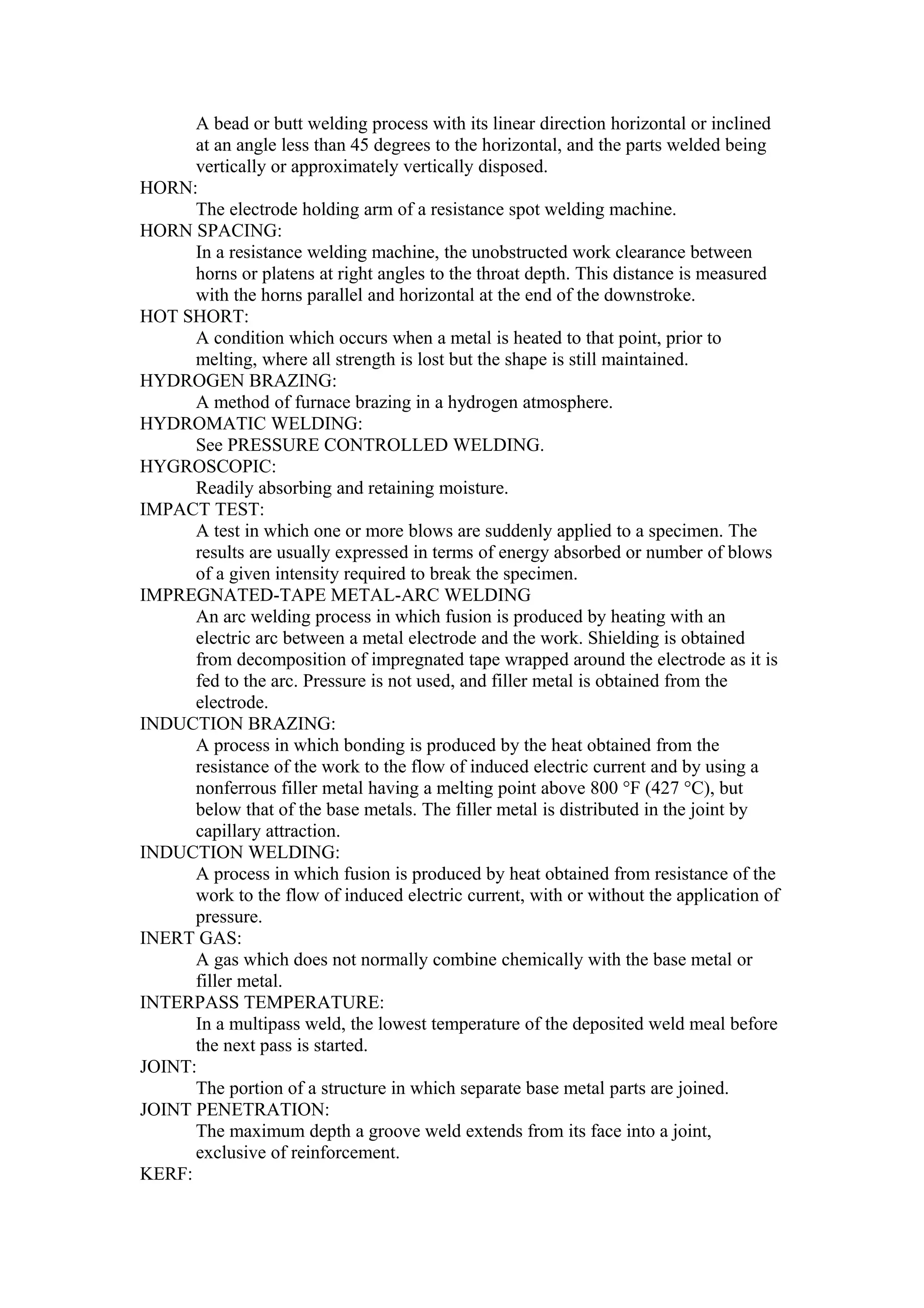 Welding theory & application definitions | DOC