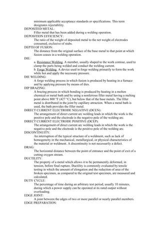 Welding theory & application definitions | DOC
