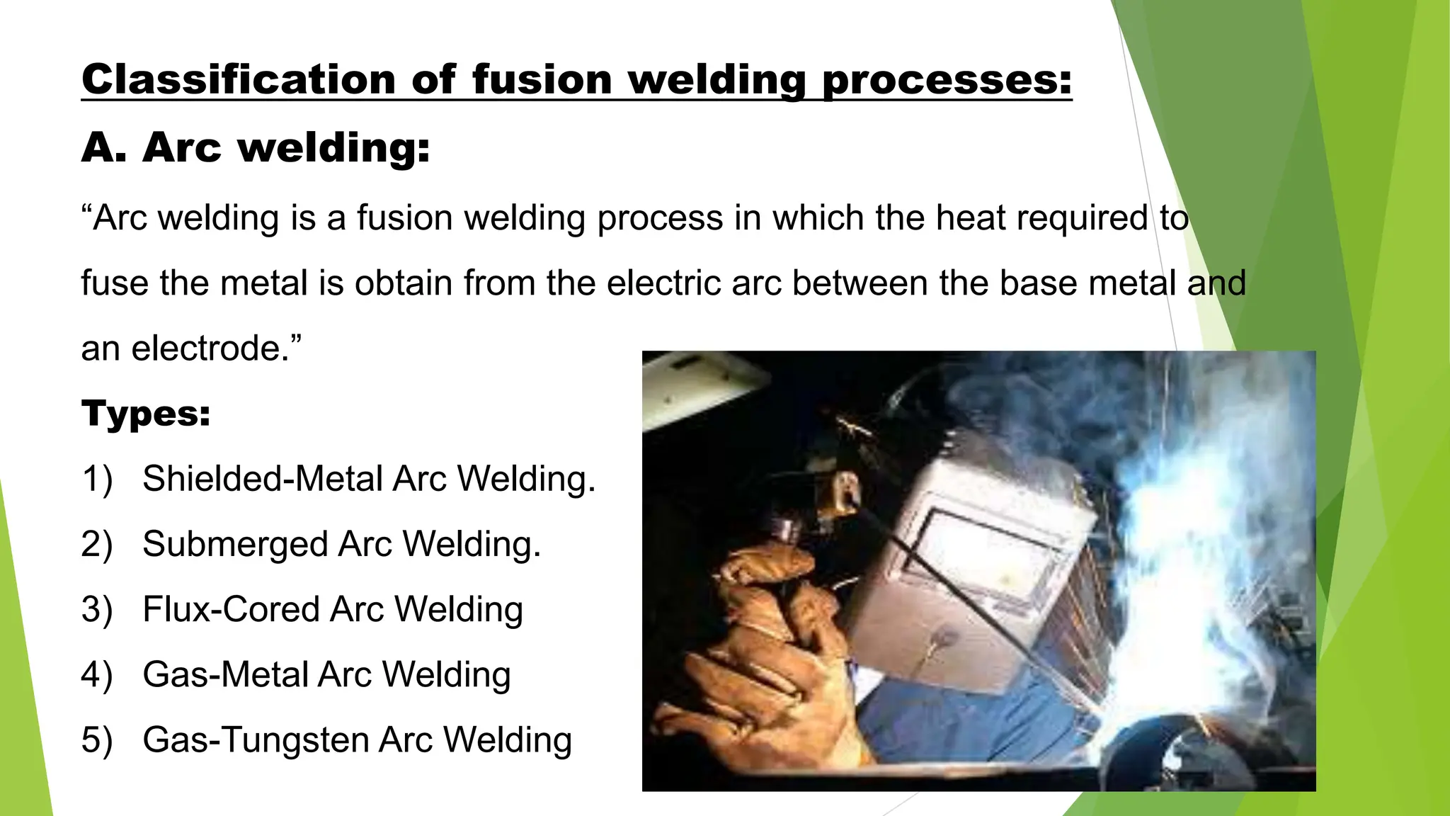 WELDING and its types for mechanical electrical | PPTX