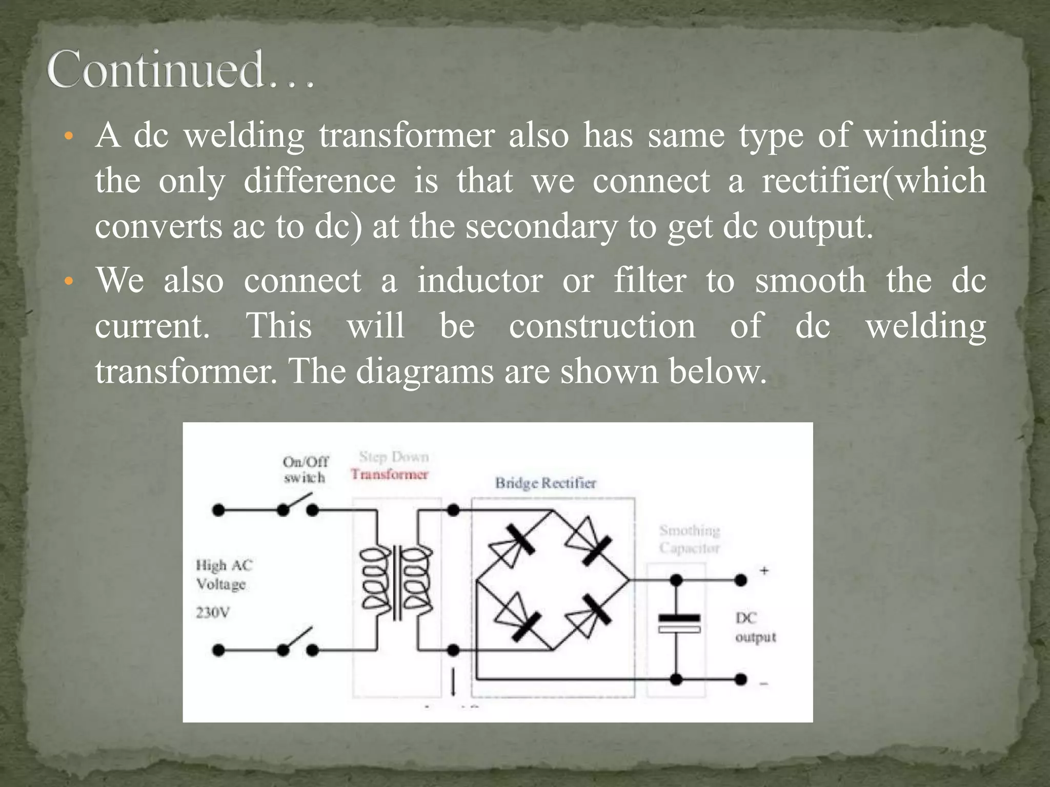 welding and welding transformer | PPTX