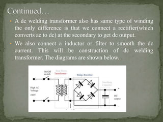 welding and welding transformer | PPTX