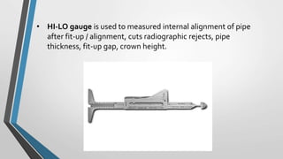 Welding works in steel piping | PPTX