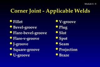 Module 4 :Weld Joint Geometry/welding and NDE symbols | PPTX