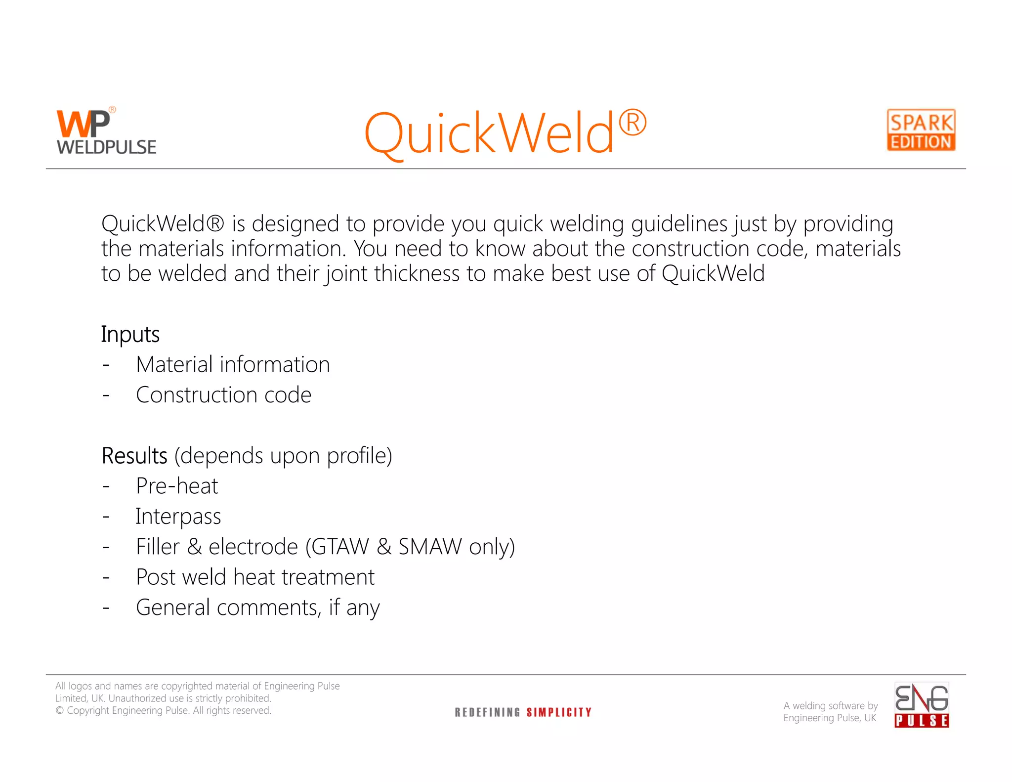 WeldPulse - Welding Software Spark Edition Guide | PDF