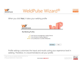 WeldPulse - Welding Software Spark Edition Guide | PDF