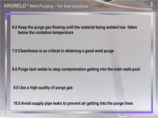 Weld Purging 2011 Best Practices | PDF