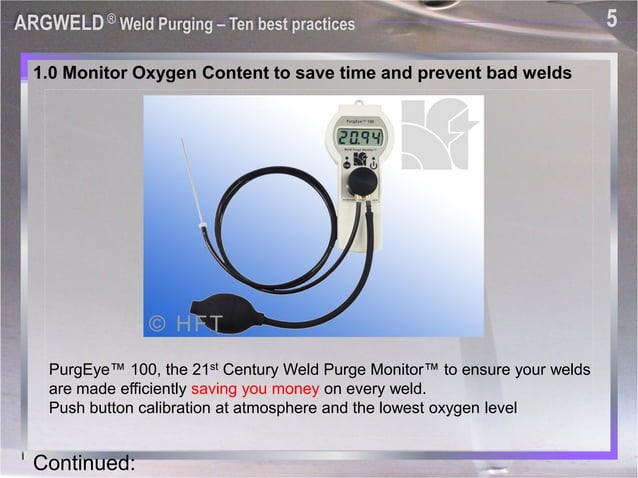 Weld Purging 2011 Best Practices | PPT