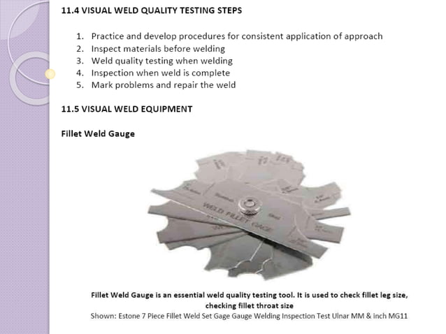 Weld quality testing | PPTX