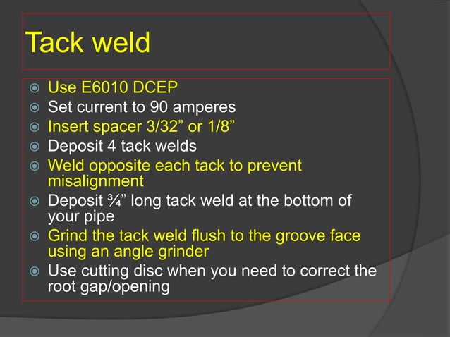 Weld Carbon Steel Pipe in 6G using SMAW | PPTX