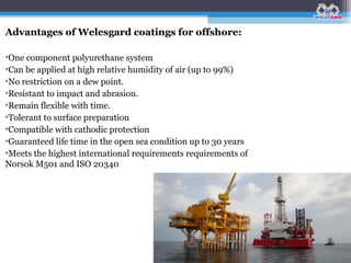 Welesgard. Oil n gas coating application | PPT | Chemistry | Science