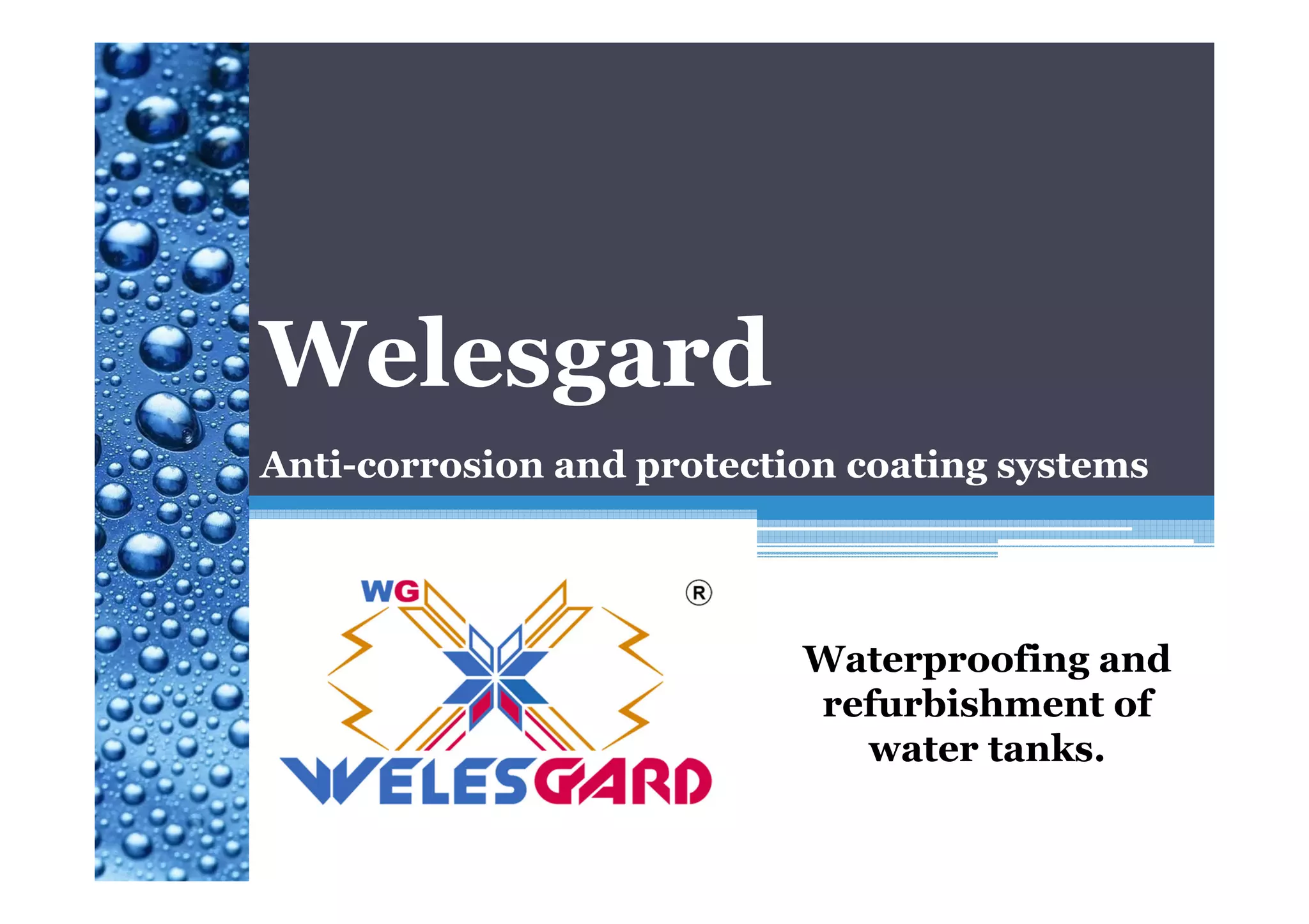 Welesgard. water tank refurbishment | PDF