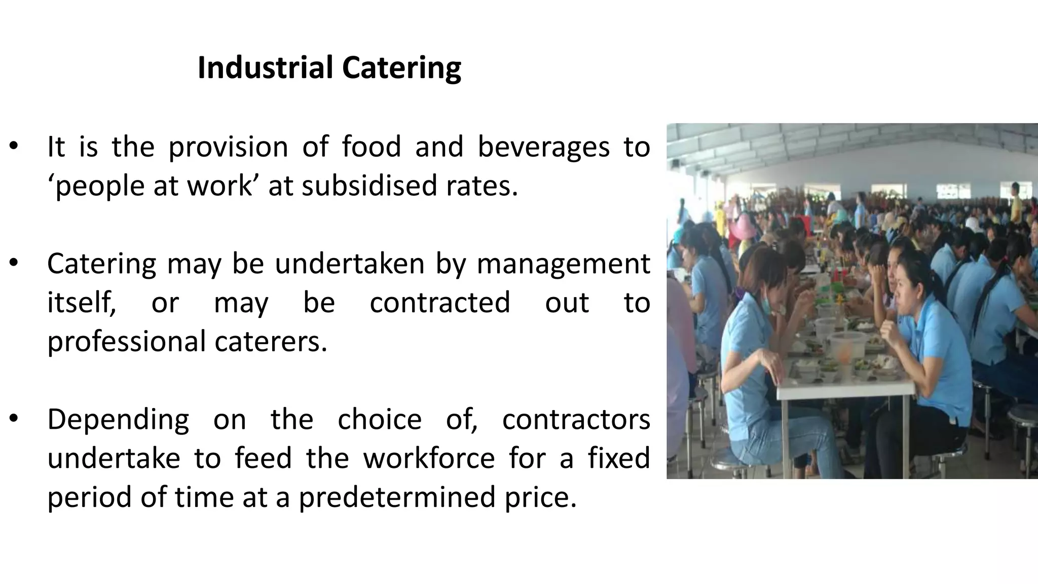 Welfare catering | PPTX