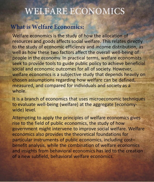 welfare economics.pdf | Government Support and Welfare | Financial ...