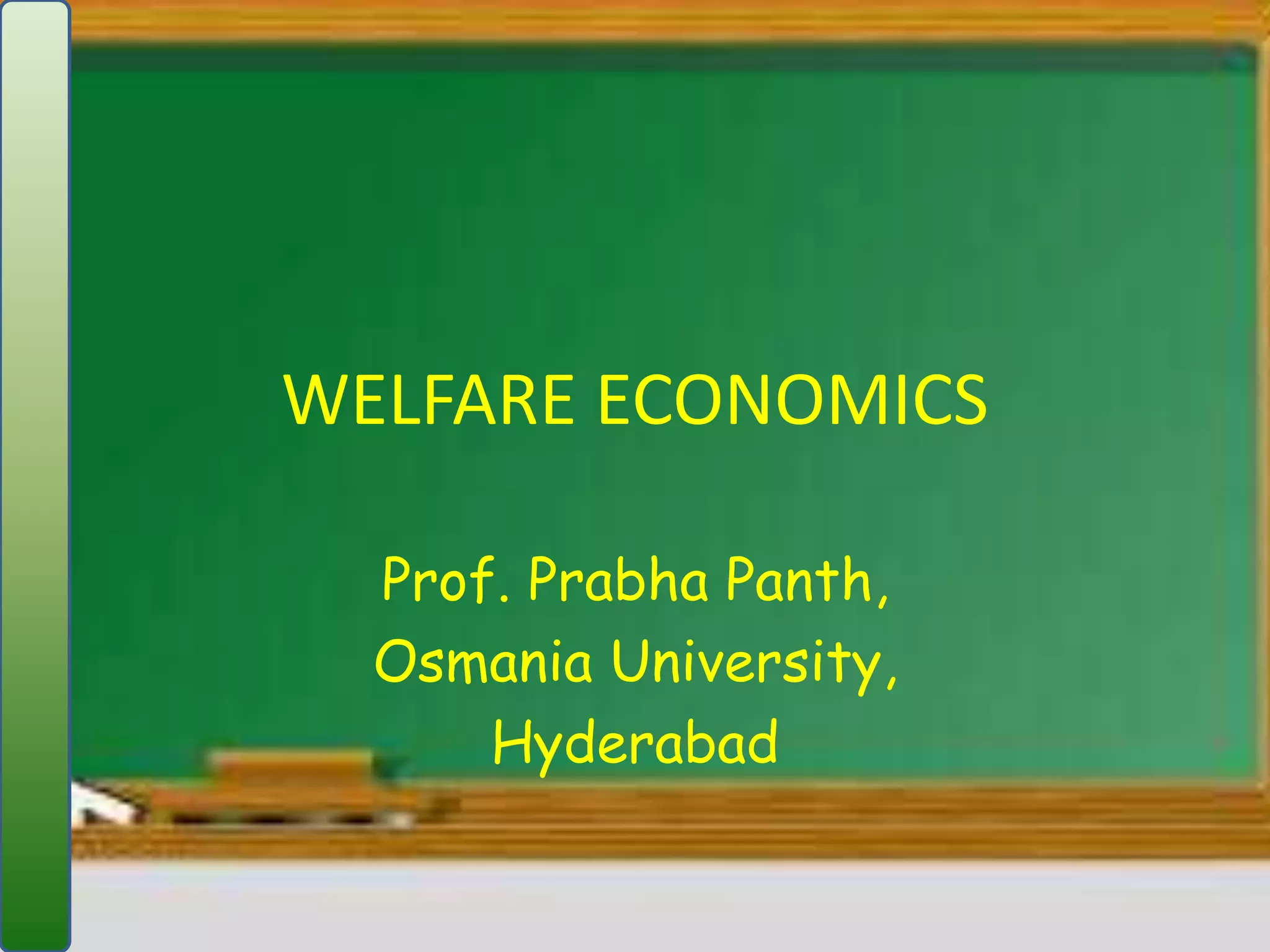 Welfare economics | PPSX
