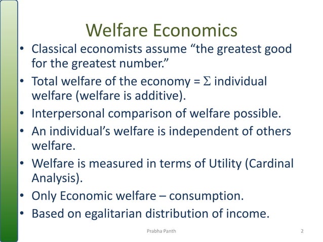 Welfare economics | PPSX | Government Support and Welfare | Financial ...