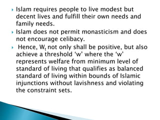 Welfare function in Islamic Economics | PPT