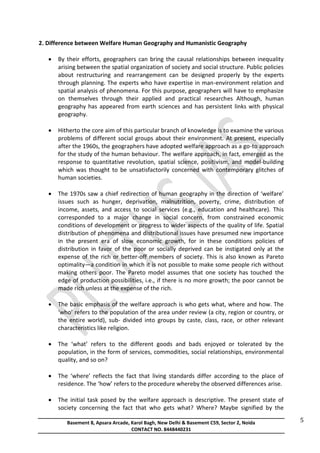 Welfare Geography- Plutus IAS | PDF | Geography | Science