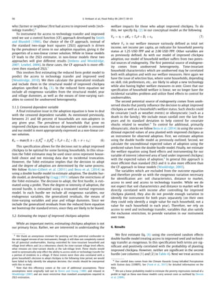 Welfare impacts of improved chickpea adoption a pathway for rural ...
