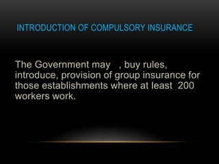 Welfare measures of worker | PPT