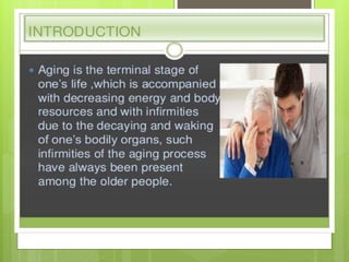 Welfare for aged | PPTX