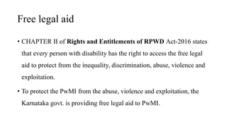 Welfare programs for persns with mental illness in india and karnataka ...