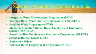 Welfare schemes for agriculture & rural development | PPT
