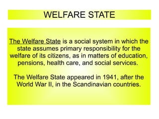 Two Models Of Welfare State: Sweden and Spain | ODP