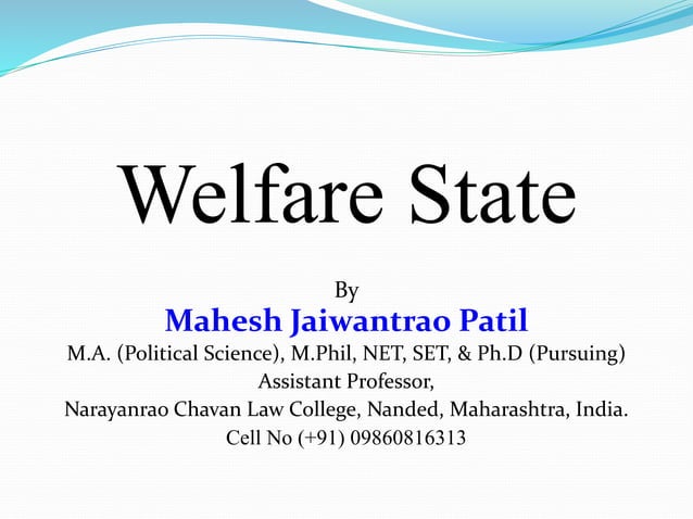 Welfare state | PPT