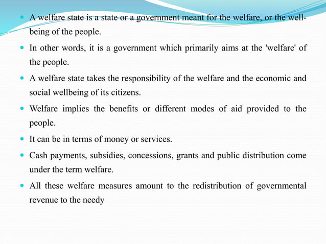 Welfare state