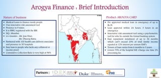 Marketing Expansion plan for Arogya Finance | PPTX