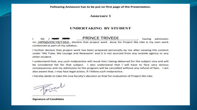 Welingkar First Year Project- ProjectWeLike | PPTX | Computing | Technology & Computing