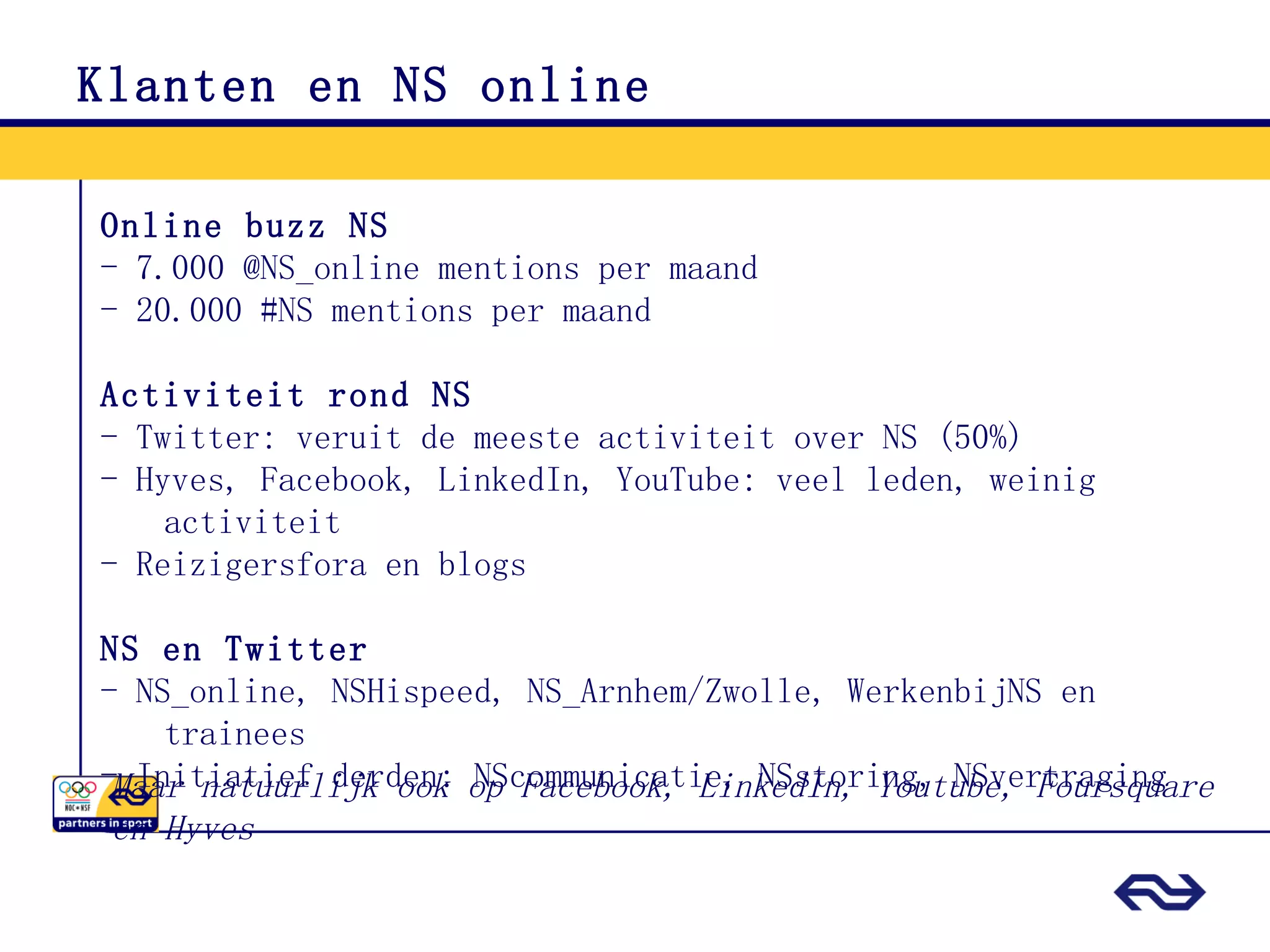 In gesprek met NS | PPT