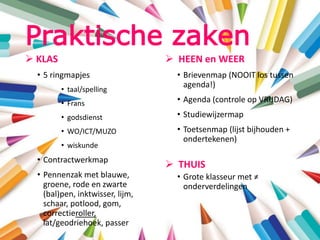 Welkom in H6B 2016 2017 | PPTX