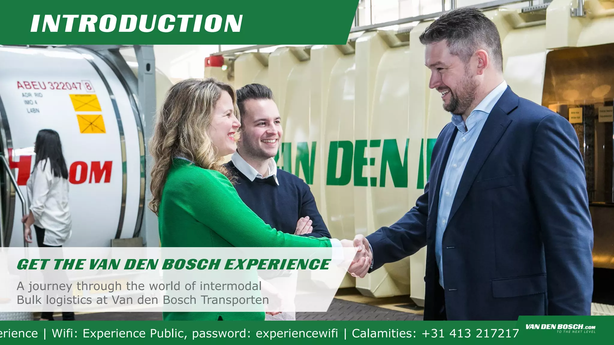 Introduction Van den Bosch Experience | PPT