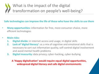 How's Life in the Digital Age? Key findings | PPTX