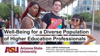 Well-Being for a Diverse Population of Higher Education Professionals.pptx