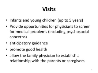 Well child visits | PPTX