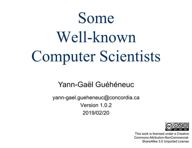 Well-known Computer Scientists v1.0.2 | PPT