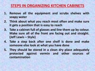 Well maintained kitchen | PPTX