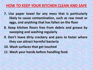 Well maintained kitchen | PPTX