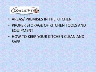Well maintained kitchen | PPTX