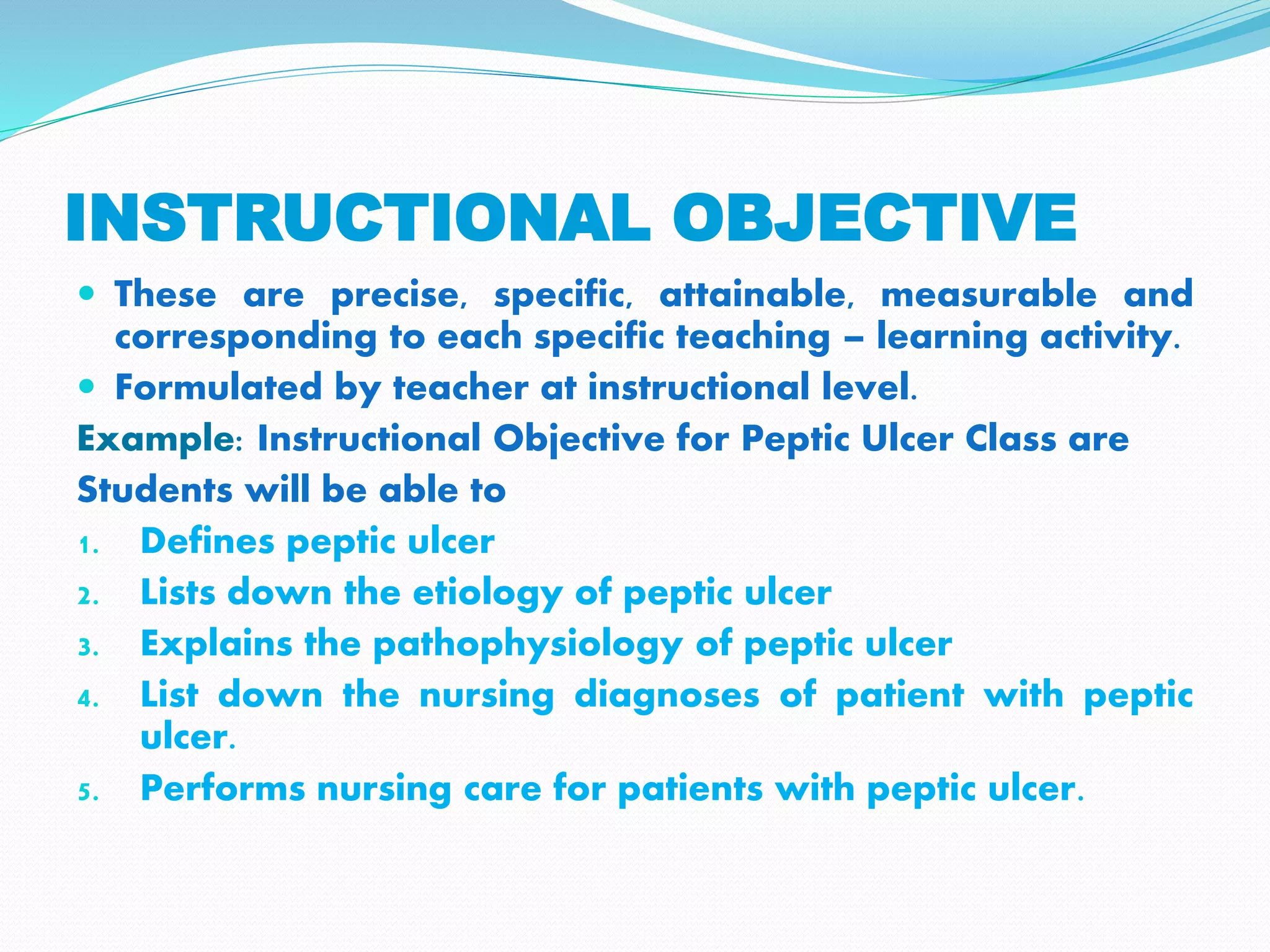 Well stated instructional objectives | PPTX