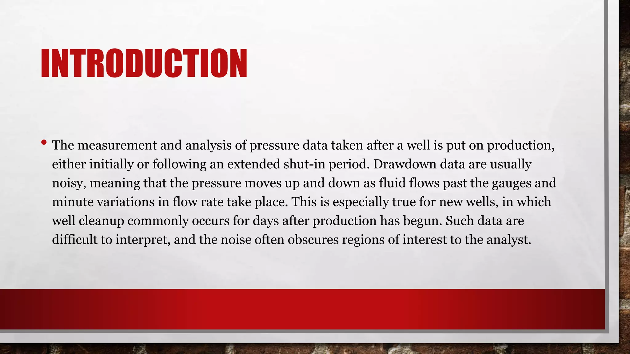 Pressure Draw Down Test | PPTX
