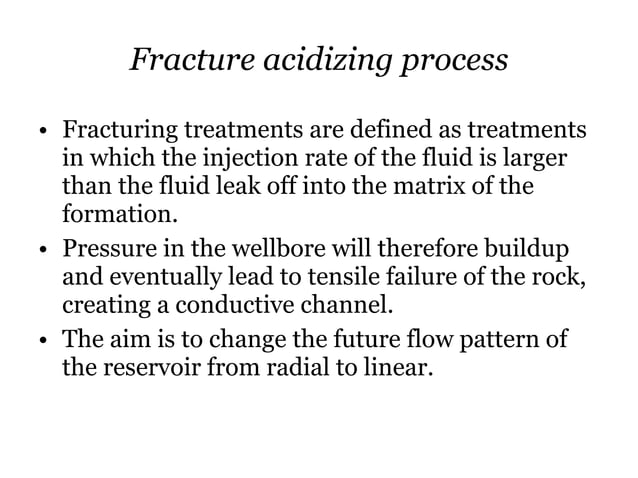 Well acidizing and fracturing to increase permeability | PPS