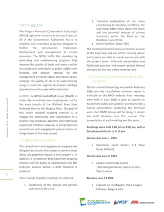 Welland River Floodplain Mapping - June Consultation Summary Report | PDF