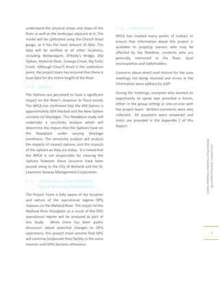 Welland River Floodplain Mapping - June Consultation Summary Report | PDF