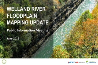 Welland River Floodplain Mapping - Round 2 Public Information ...